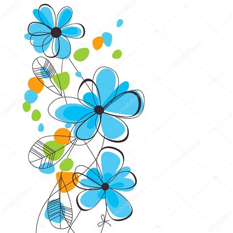 Spring Flowers Background Stock Vector By Danussa 8881367