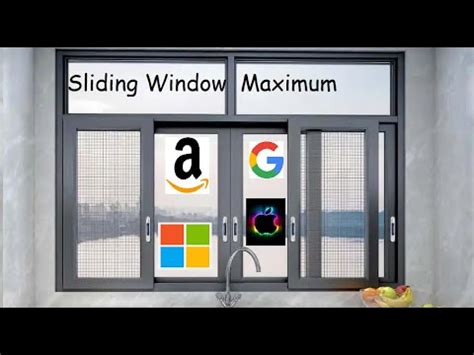 Sliding Window Maximum LeetCode 239 Python Deque YouTube