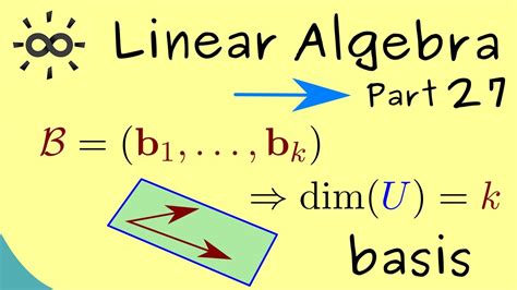 linear algebra 27 dimension of a subspace youtube