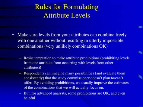 ppt motivation for conjoint analysis and formulating attribute lists copyright sawtooth