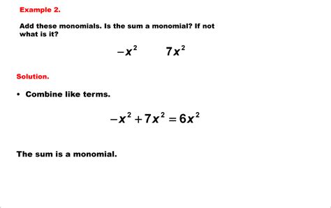 math example polynomial concepts adding and subtracting polynomials example 2 media4math