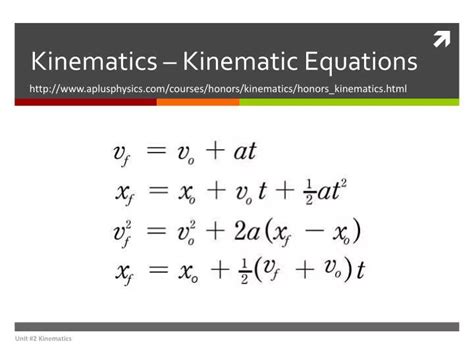 ppt kinematics kinematic equations powerpoint presentation free download id 2027396