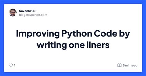 learn how to shorten python code with one liners