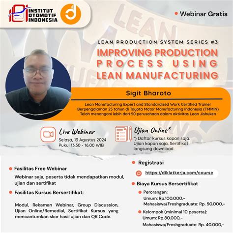 Diklatkerja Improving Production Process Using Lean Manufacturing