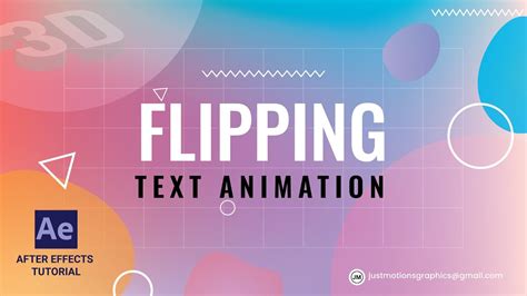 Flipping Text Animation After Effects Tutorial YouTube