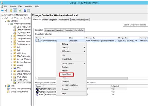 Export A GPO To A File WindowsTechno