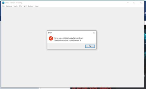 ReShade Setup Error With CEMU Vulkan Error When Initializing Vulkan