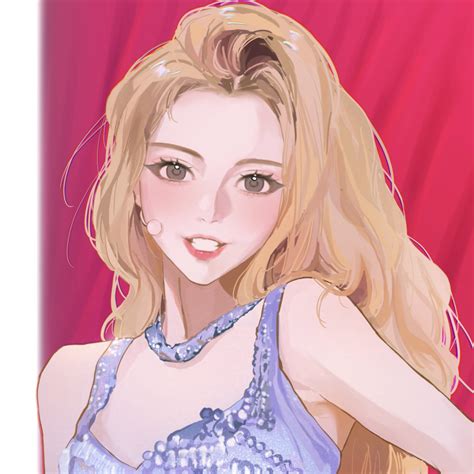 Safebooru 1girl Armpit Crease Bangs Black Eyes Blonde Hair Blue Dress Blush Curtains Dress