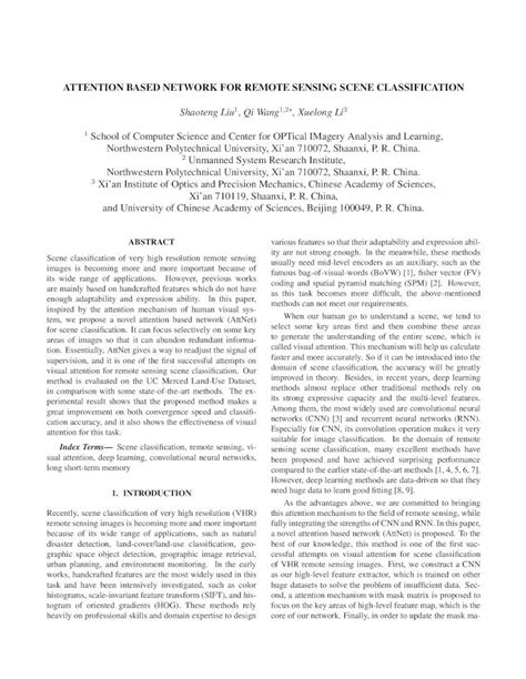 pdf attention based network for remote sensing scene classification attention based network