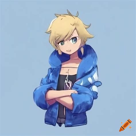 Full Body Artwork Of An Ice Type Gym Leader On Craiyon