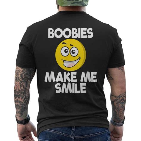 Boobs Make Me Smile Boob Lover Mens Funny Boob Hoodie Mazezy