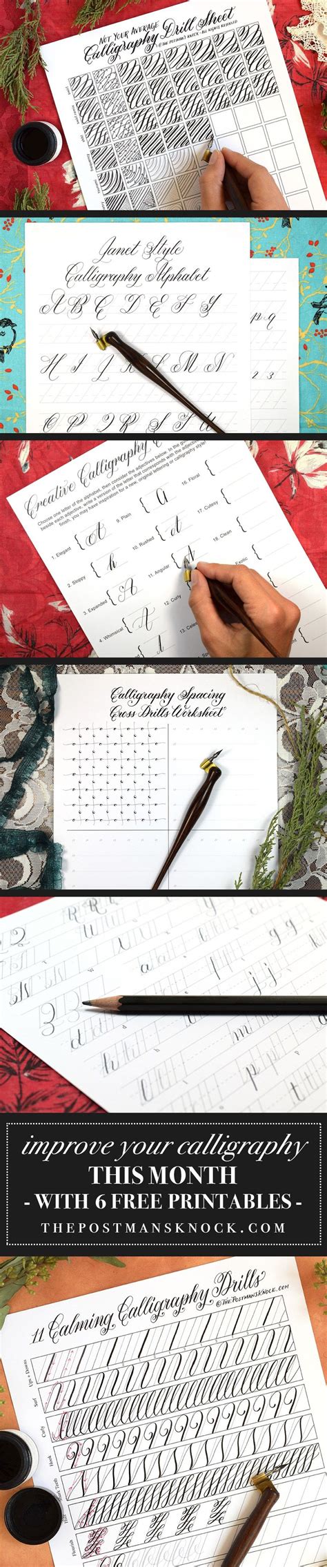 Four Different Types Of Calligraphy Are Shown In This Graphic Style