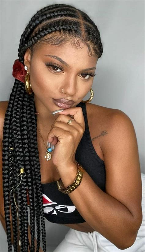 Big Box Braids Hairstyles Braided Cornrow Hairstyles Braids Hairstyles Pictures Braided