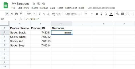 How To Make Your Own Barcodes In Google Sheets BarcodeFactory Blog