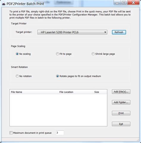 how to batch print pdf files in windows 8