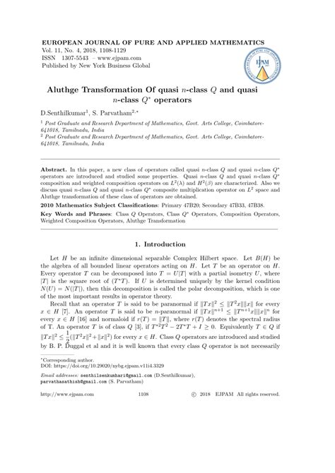 pdf aluthge transformation of quasi n class q and quasi n class q operators