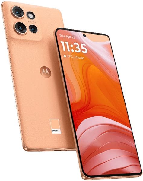 SIMフリー モトローラ Motorola Edge 50 5G 512GB ピーチ ファズ 12GB RAM グローバル版通販