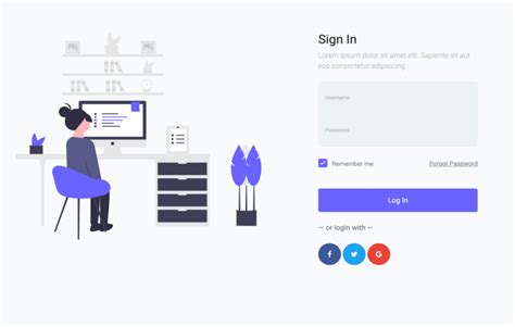 Bootstrap Login Form Examples With Trendy Design And Useful Options