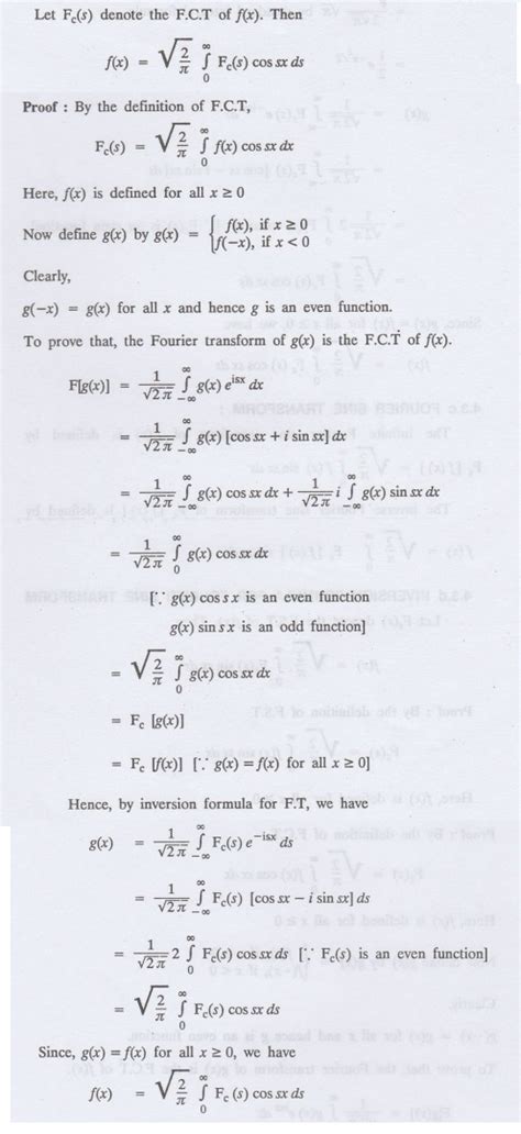 Fourier Sine Cosine Transforms Examples