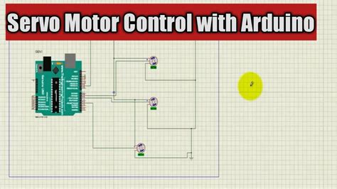 servo control servo motor control by arduino on proteus robotic arm youtube