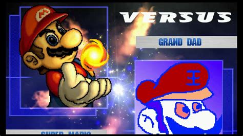 MUGEN Mario And Luigi Vs GrandDad And Weegee Requested Fright YouTube