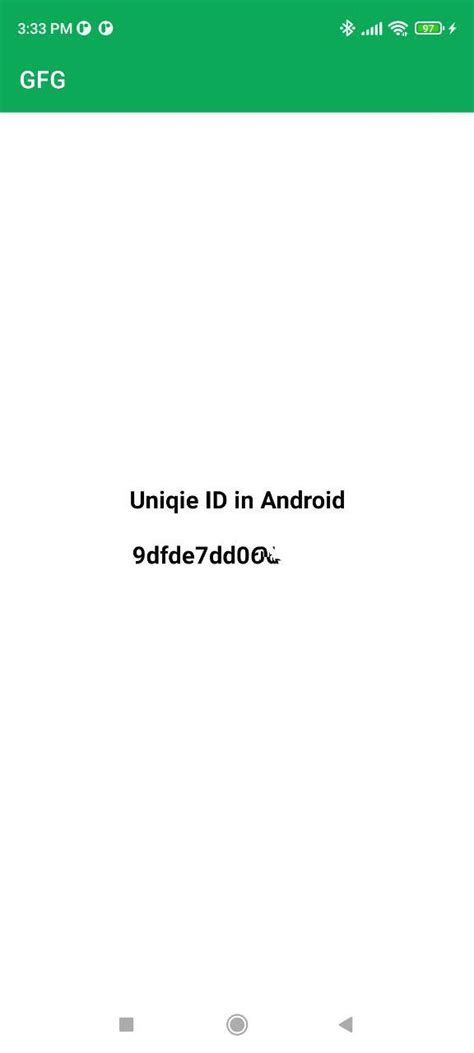 how to get the unique id of an android device geeksforgeeks