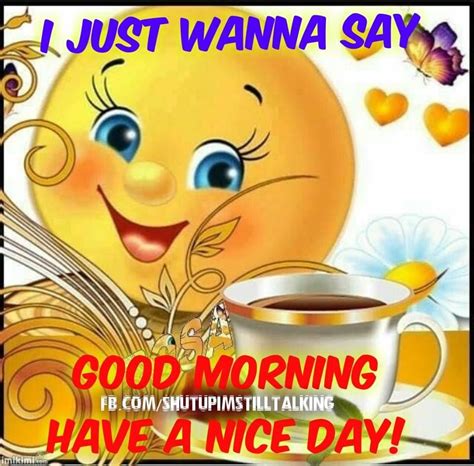 I Just Wanna Say Good Morning Morning Good Morning Good Morning Quotes Good Morning Images