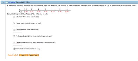 solved 7 16 points devorestat9 3 e 013 a mail order company