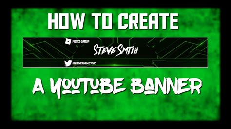 How To Create A Youtube Banner No Photoshop YouTube