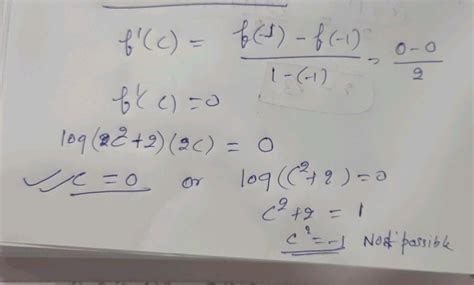 6 verify the conditions of rolle s theorem the following function f x log left x { 2