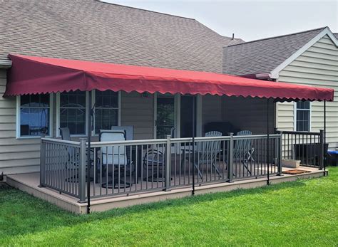 Deck Canopy With A Drop Curtain Kreiders Canvas Service Inc