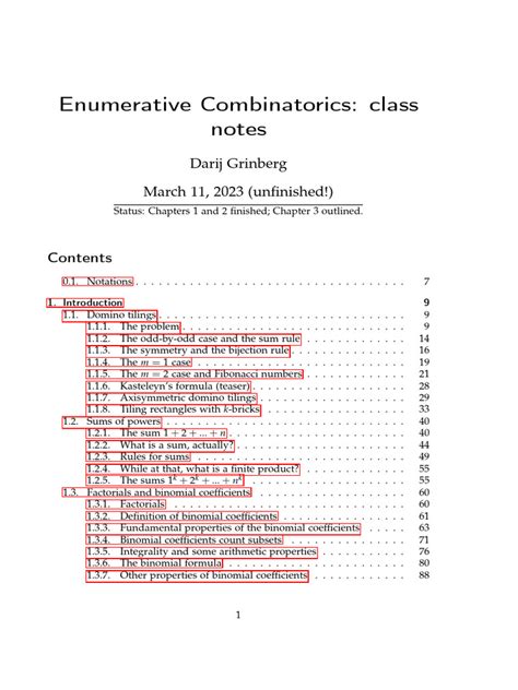 enumerative combinatorics pdf summation combinatorics