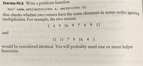 solved exercise p6 8 write a predicate function bool
