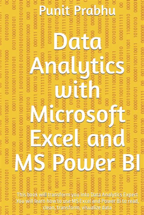 Buy Data Analytics With Microsoft Excel And Ms Power Bi This Book Will