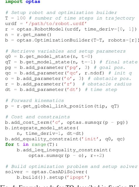 optas an optimization based task specification library for trajectory optimization and model