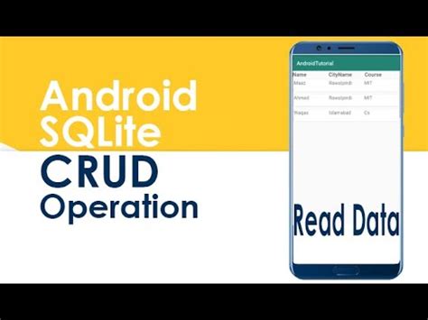 Android Crud Operation Read Data From SQLite In RecyclerView YouTube