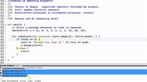 Learn STL Removing Elements 2 YouTube