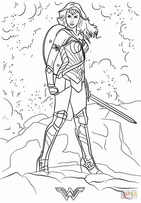 Wonder Woman Coloring Pages For Adults At Free Printable Colorings Pages To