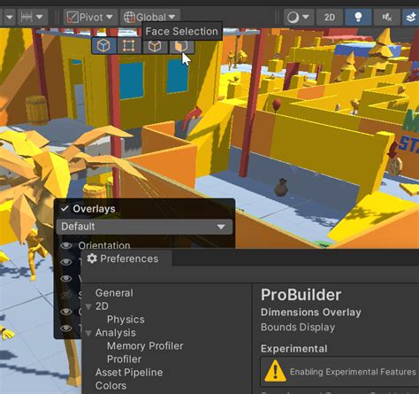 how to hide probuilder scene view menu unity engine unity discussions