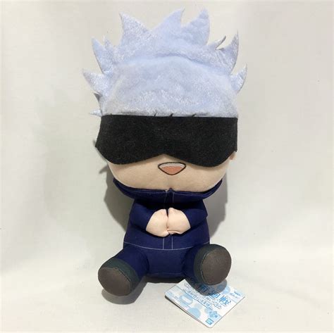 Jujutsu Kaisen Gojo Satoru Tomonui Sitting Plush Stuffed Toy Anime