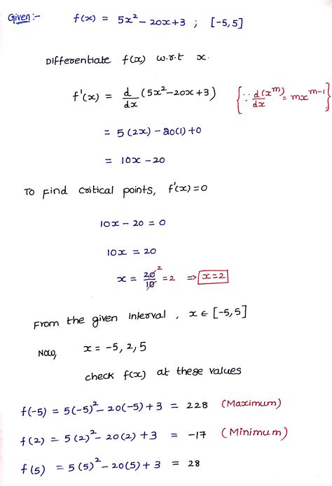 Solved Using Calculus Find The Absolute Maximum And Absolute