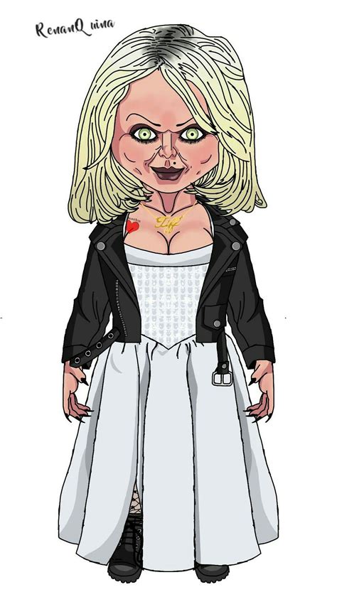 How To Draw Bride Of Chucky Step 5 Bride Of Chucky Chucky Drawing