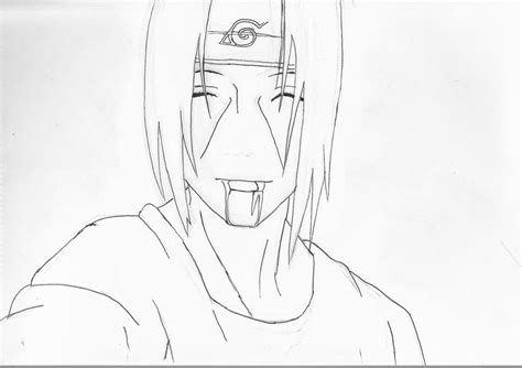 Itachi Drawing Easy Face How To Draw Sasuke Uchiha DrawingNow