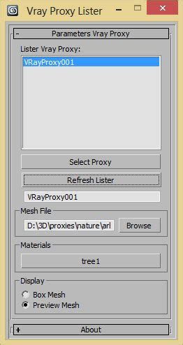 Vray Proxy Lister ScriptSpot Proxies Script Plugins