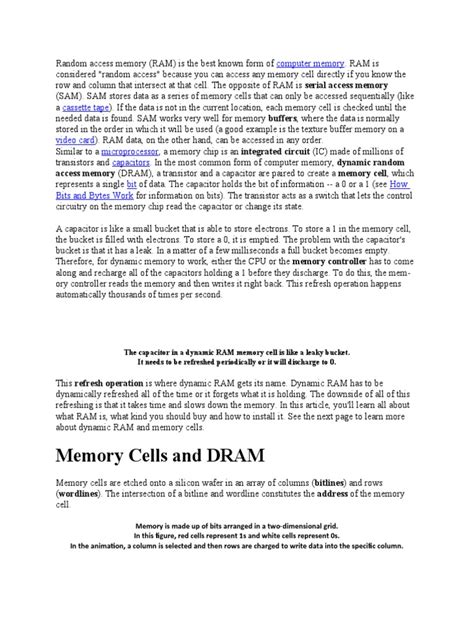 random access memory pdf dynamic random access memory random access memory