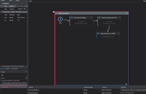 Main Flow Chart Sequence Contains No Elements Studio UiPath