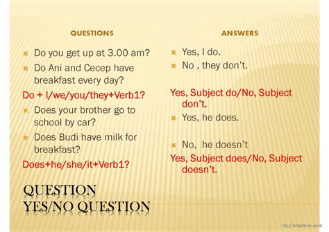 Wh Question For Simple Present Tense English ESL Powerpoints