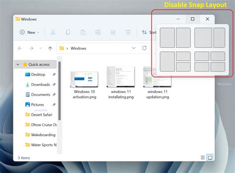 How To Disable The Snap Layouts In Windows 11