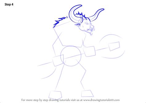 How To Draw A Minotaur Greek Mythology Step By Step