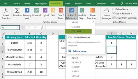 column function in excel formula examples how to use